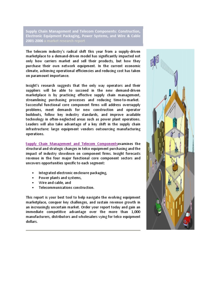 Supply Chain Management and Telecom Components | PDF | Supply Chain ...