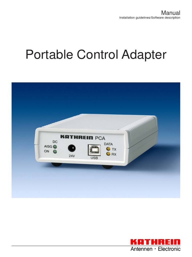 PCA Portable Control Adapter | PDF | Computers