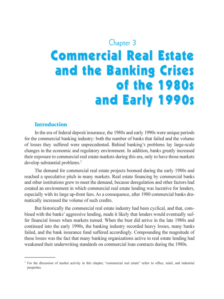 Real Estate and The 80s 90s Banking Crisis in The USA 1680508542 | PDF ...