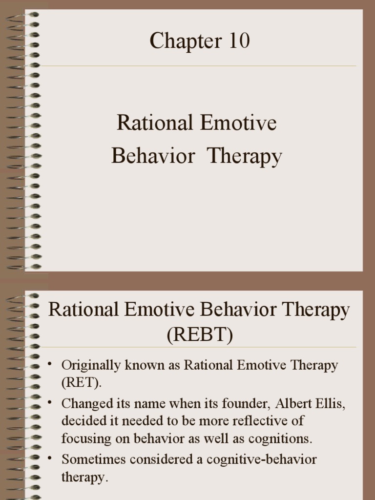 Rational Emotive Behavior Therapy | PDF | Rational Emotive Behavior ...