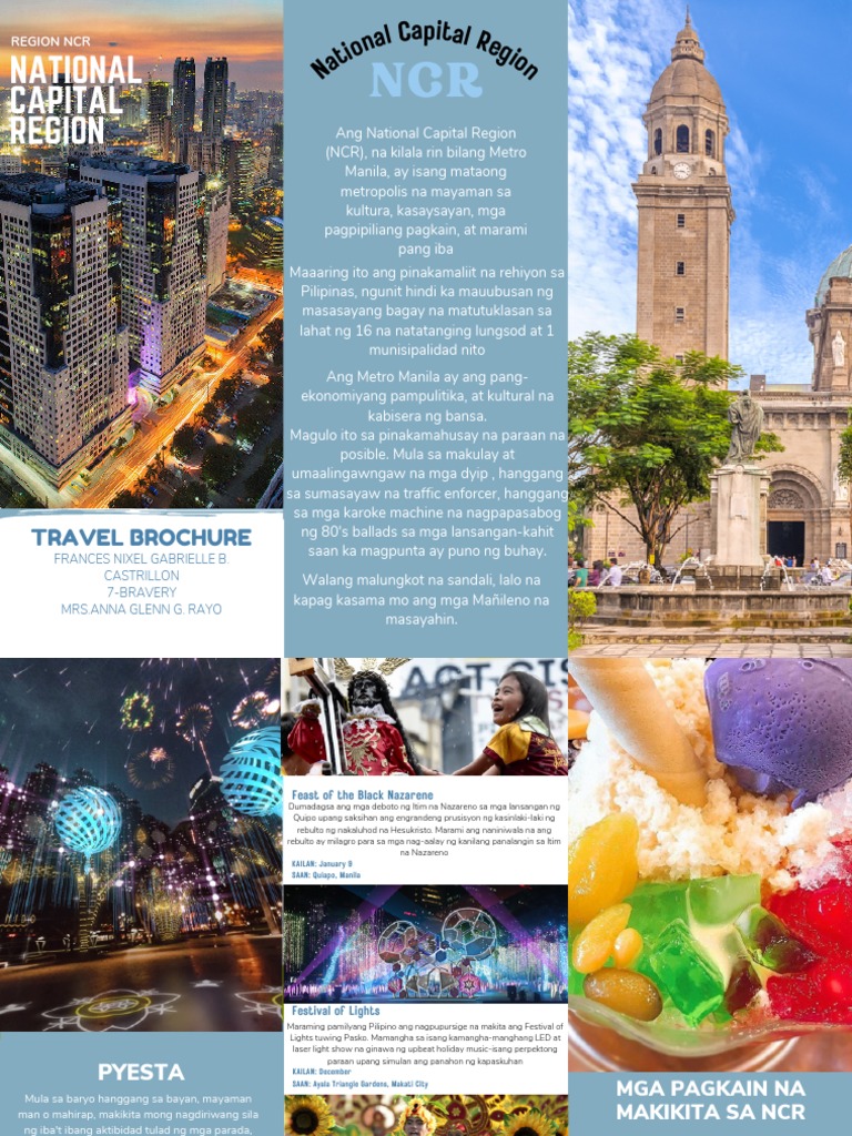 National Capital Region: Travel Brochure | PDF