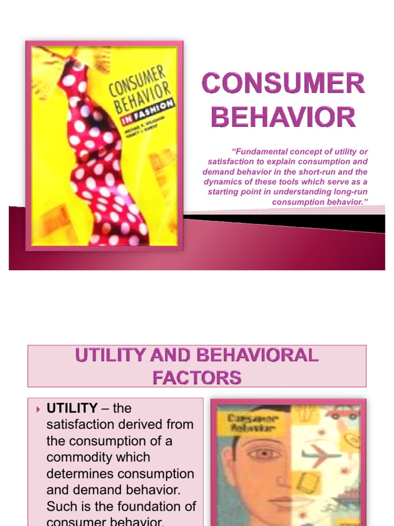 Understanding Utility in Consumer Behavior | PDF | Utility | Attitude ...