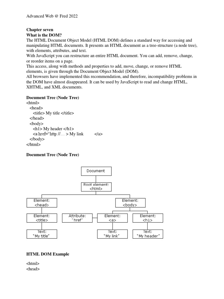 BIT 4303 DL Chapter Seven & Eight | PDF | Document Object Model | Ajax ... BIT 4303 DL Chapter Seven & Eight | PDF | Document Object Model | Ajax ...