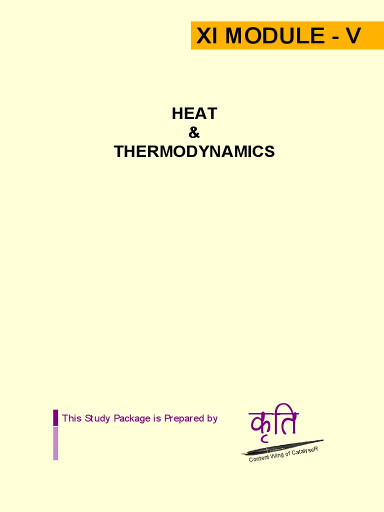 CT - Thermodynamics - Module Heat & Thermodynamics - 03012022 - 14. Heat & Thermodynamics Module ...