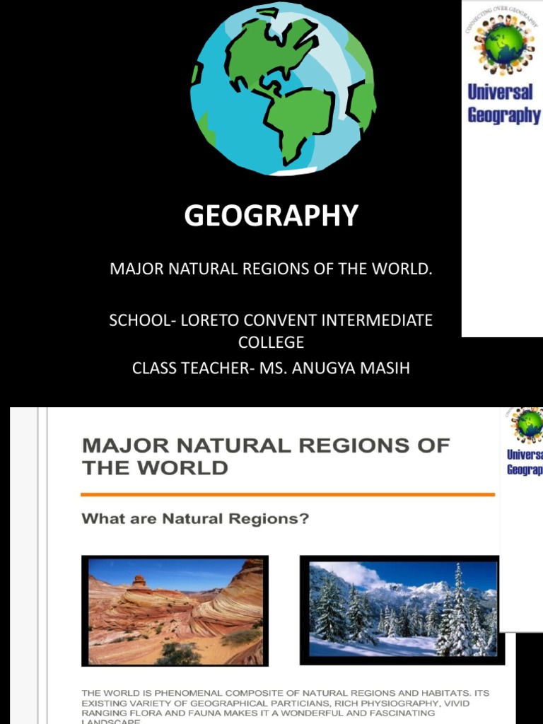 Major Natural Regions of the World | PDF | Desert | Tropics