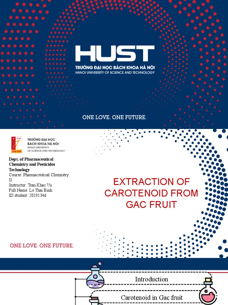 Extraction Carotenoid From Gac Fruit | PDF | Carotenoid | Evaporation