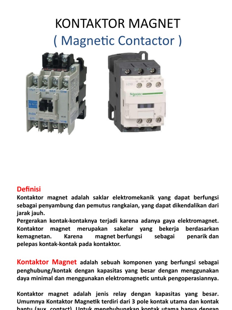 Magnetic Contactor | PDF
