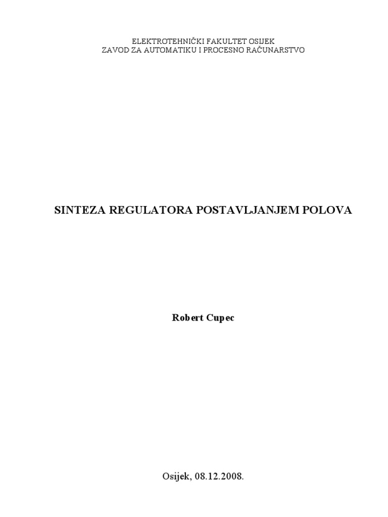 Pole Placement | PDF