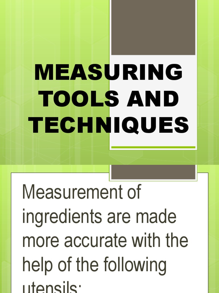 Tle7 - Measuring Tools and Equipments | PDF
