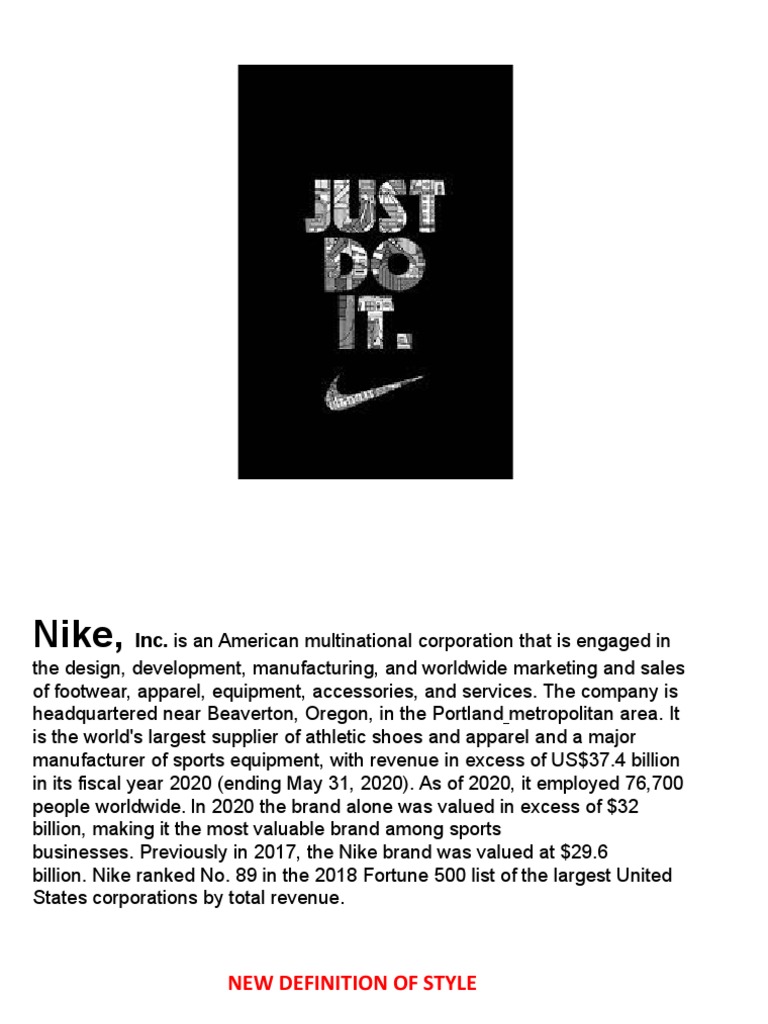 Nike Inc. Rebranding Overview | PDF | Business