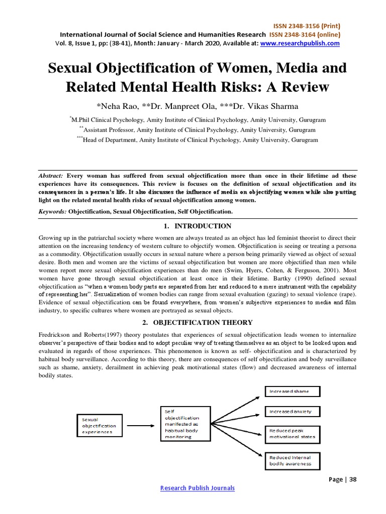 Sexual Objectification of Women-8298 | PDF | Social Psychology ...
