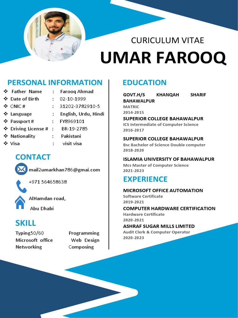 Umar Farooq - CV | PDF