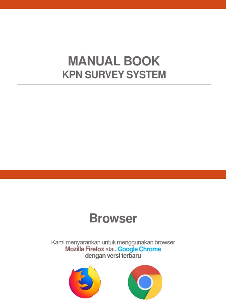 Manual Book: KPN Survey System | PDF | Komputer