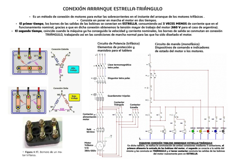 Conexión Arranque Estrella-Triángulo | PDF | Componentes ...