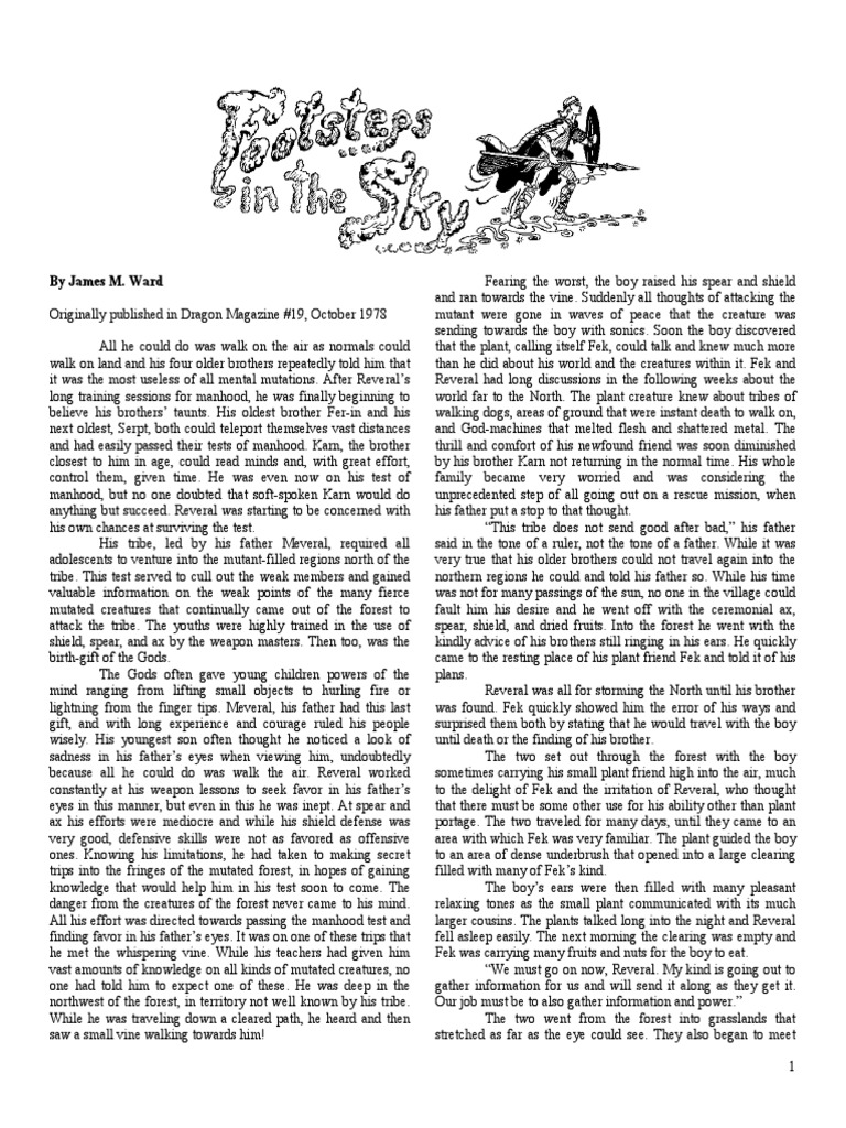 Reveral's Quest for Manhood | PDF | Monsters