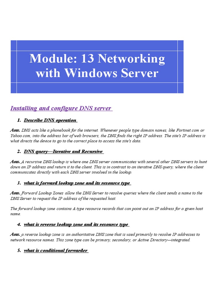 Assignment 13 | PDF | Domain Name System | Ip Address