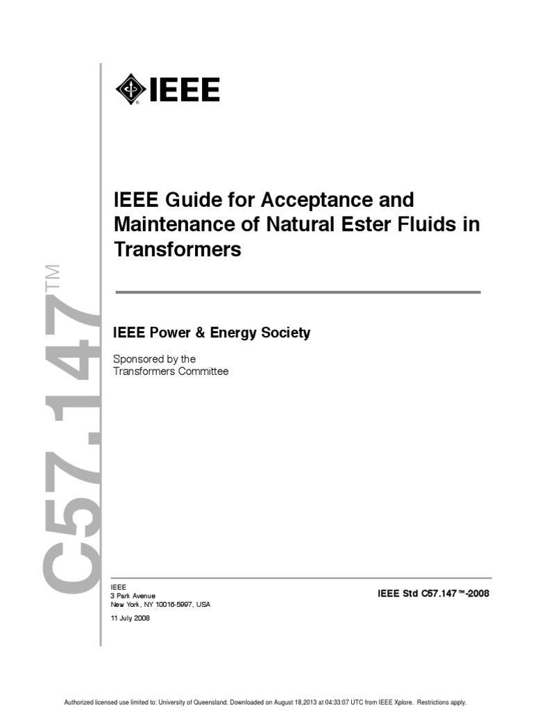 IEEE STD C57.147 | Download Free PDF | Insulator (Electricity) | Electrical Breakdown