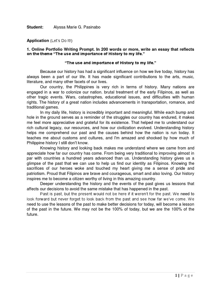 A Rich Reflection on the Importance of History and Insightful Examples ...