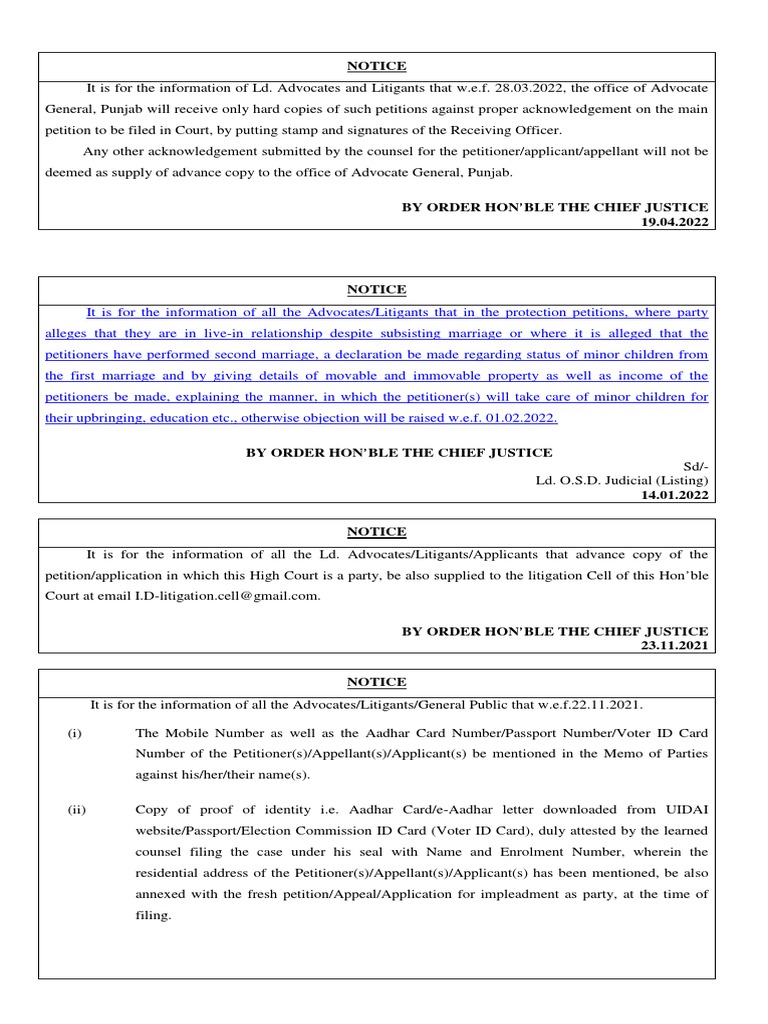 Notice | PDF | Judgment (Law) | Lawsuit