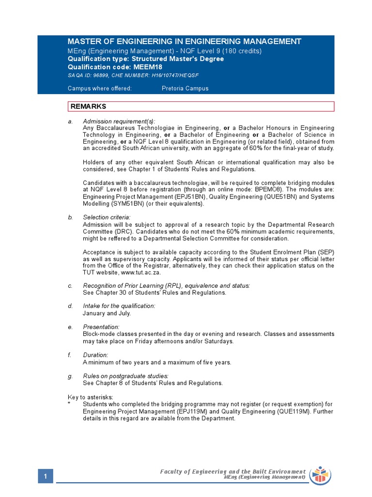 MEng Industrial Structured 2023 | PDF | Bachelor's Degree | Industrial ...