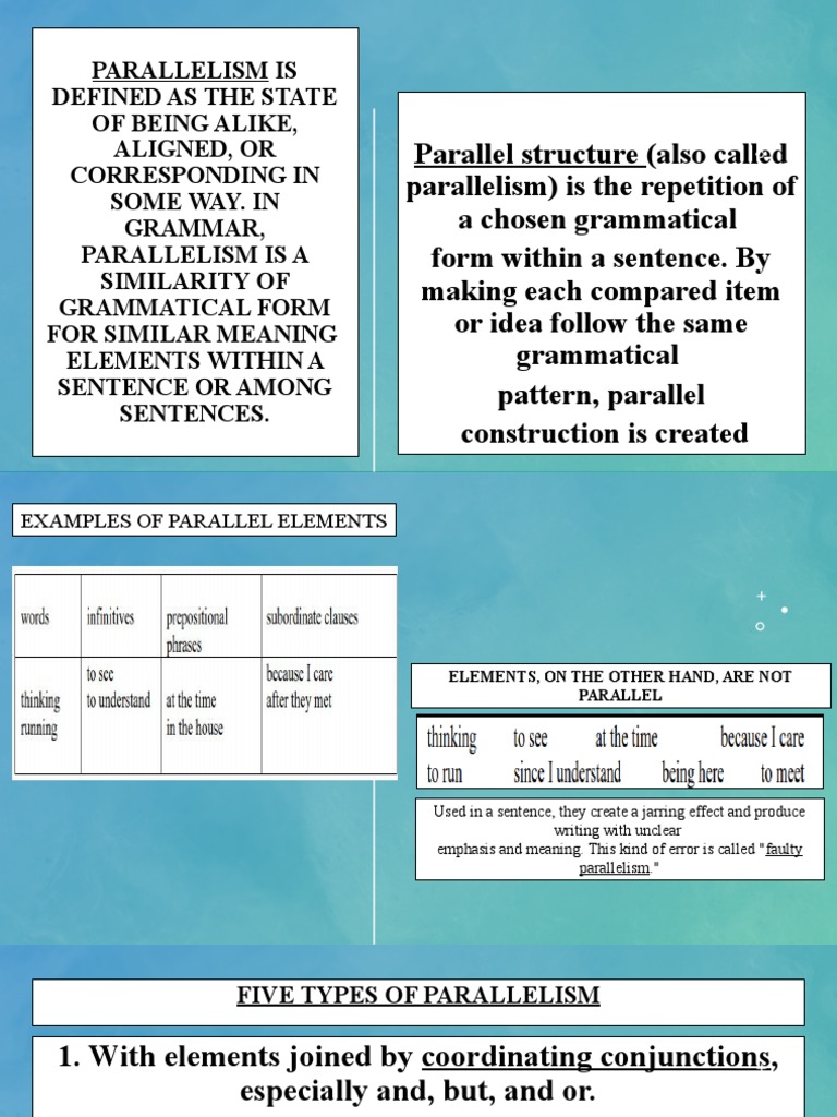 Grade 8 - Parallel Structure | PDF