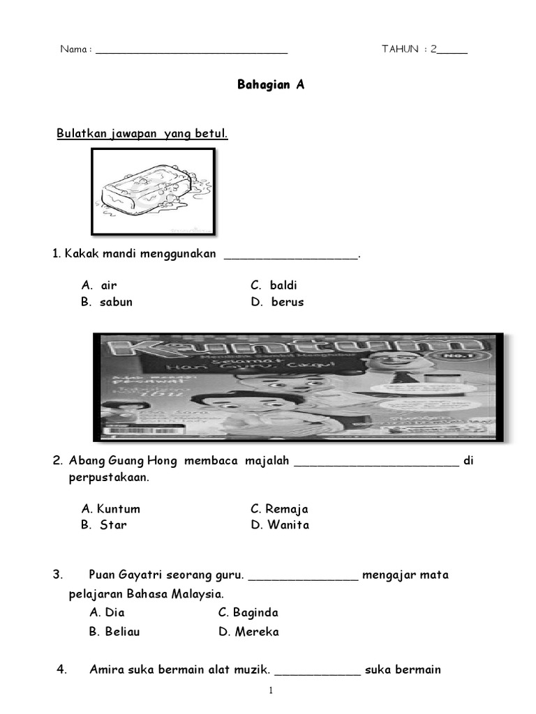 BM Tahun 2 Pem | PDF