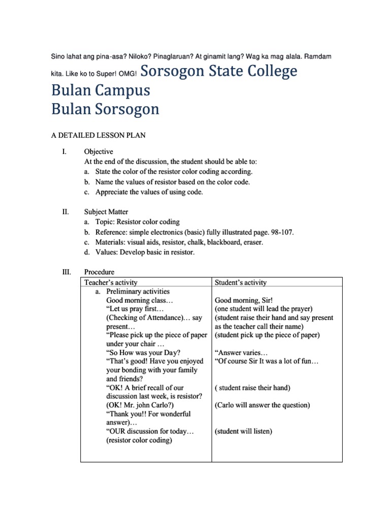 Idoc - Tips - Lesson Plan in Tle | PDF | Printed Circuit Board | Electrical Engineering