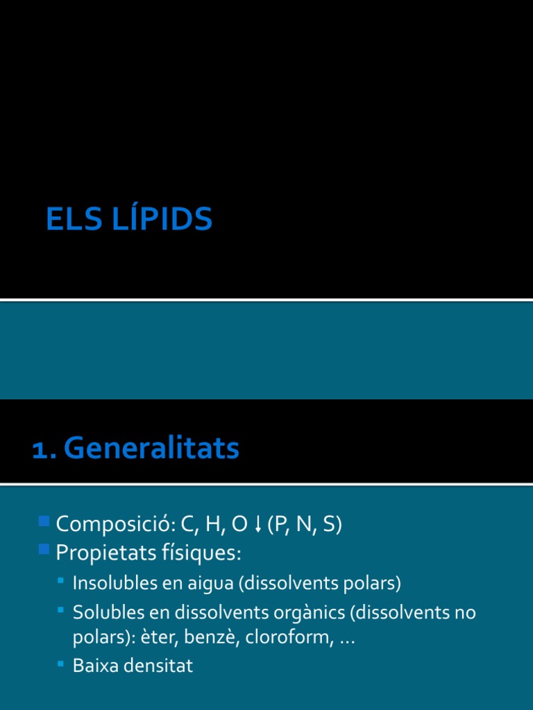 Els Lípids - 21 - 22 | PDF