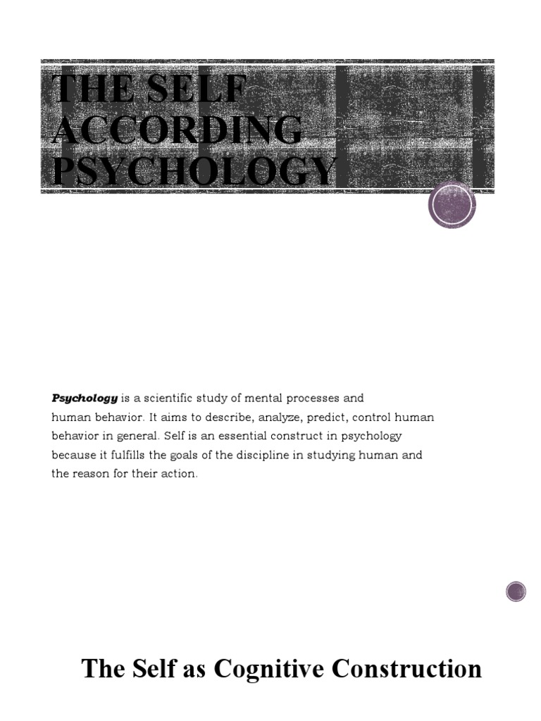 Understanding the Self in Psychology | PDF | Self Efficacy | Self