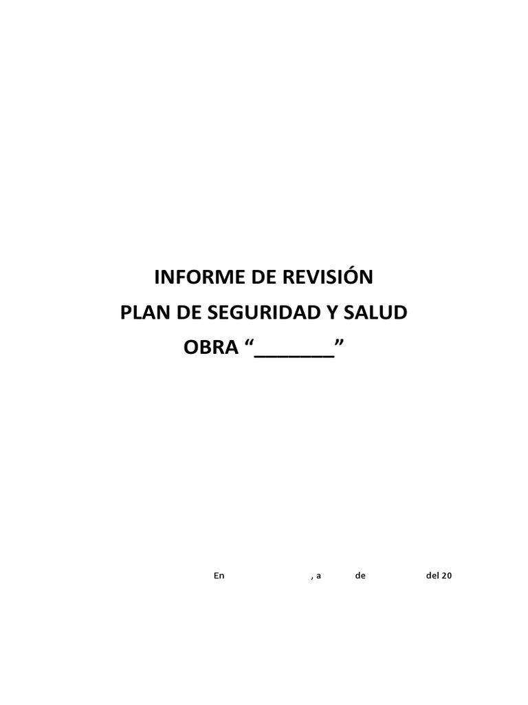 Modelo Informe Revisión | PDF