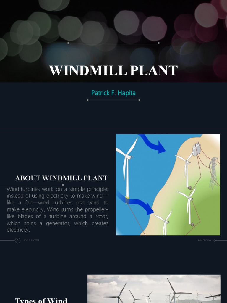 Windmill Plant | PDF | Wind Turbine | Wind Power
