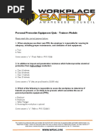 PPE Training Pre-Test and Answers | PDF | Personal Protective Equipment ...
