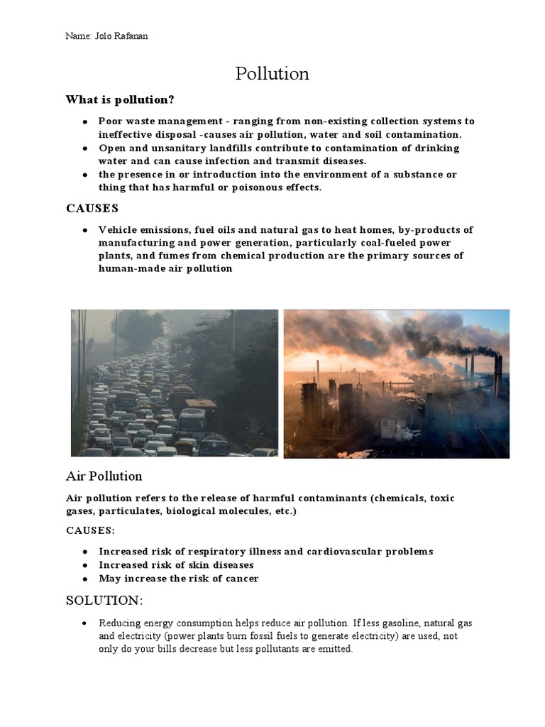 Pollution | PDF