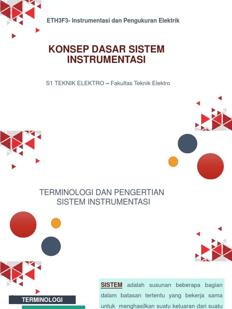 Konsep Dasar Sistem Instrumentasi: ETH3F3-Instrumentasi Dan Pengukuran ...