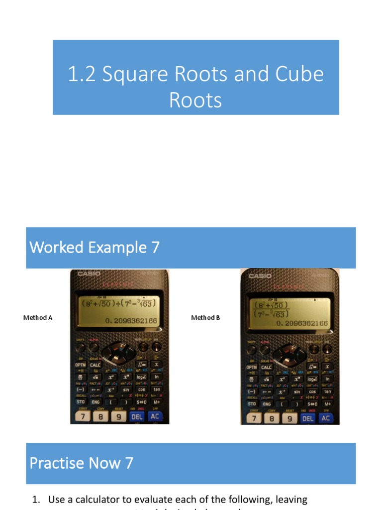 Square and Cube Roots 5 | PDF | Prime Number | Square Root