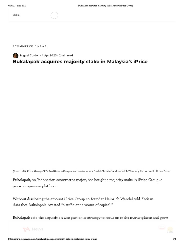 Bukalapak Acquires Majority in Malaysia's Iprice Group | Download Free ... Bukalapak Acquires Majority in Malaysia's Iprice Group | Download Free ...