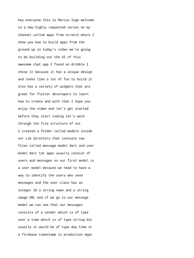 Flutter Chat UI Tutorial Apps From Scratch | PDF | Icon (Computing) | Computing