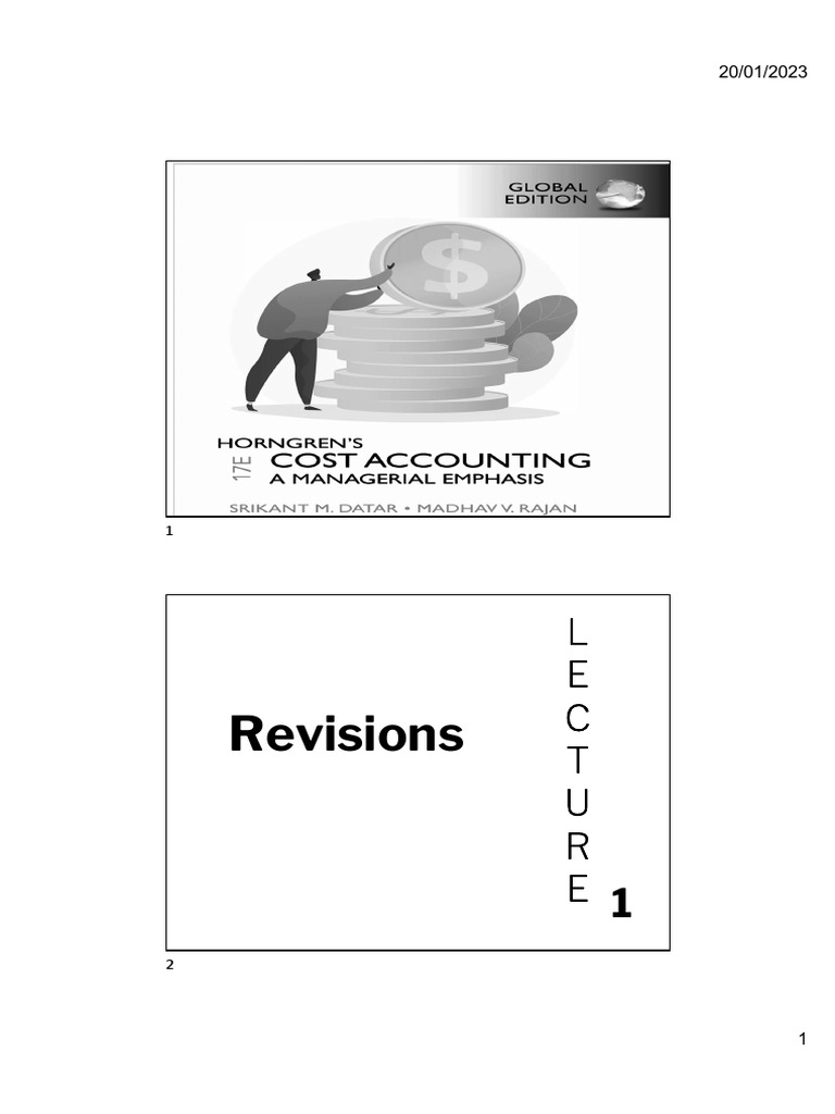Lecture 1 Ama Revision Pdf Accounting Management Accounting