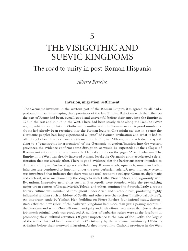 1 - Ferreiro, A. - The Visigothic and Suevic Kingdoms. The Road To ...
