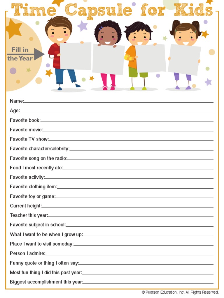 Kids Time Capsule | PDF