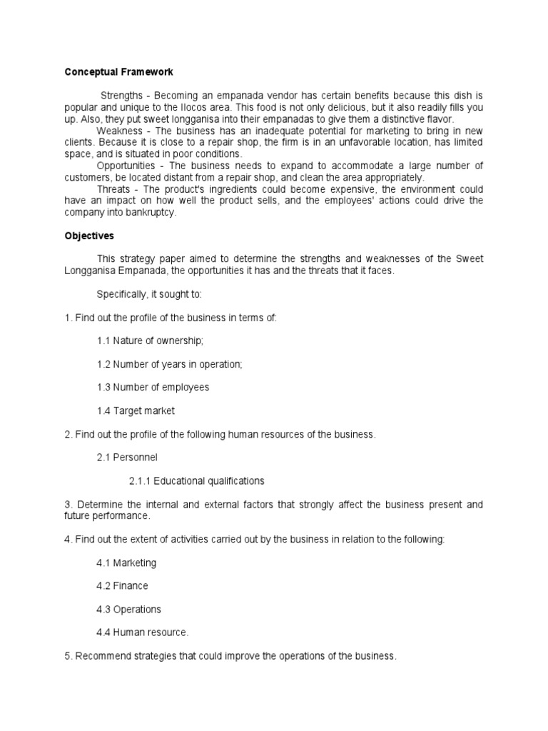 Conceptual Framework Objectives Pdf