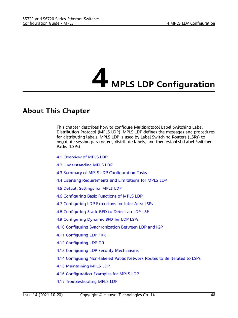 01 04 Mpls Ldp Configuration Pdf Networking Multiprotocol Label 8121