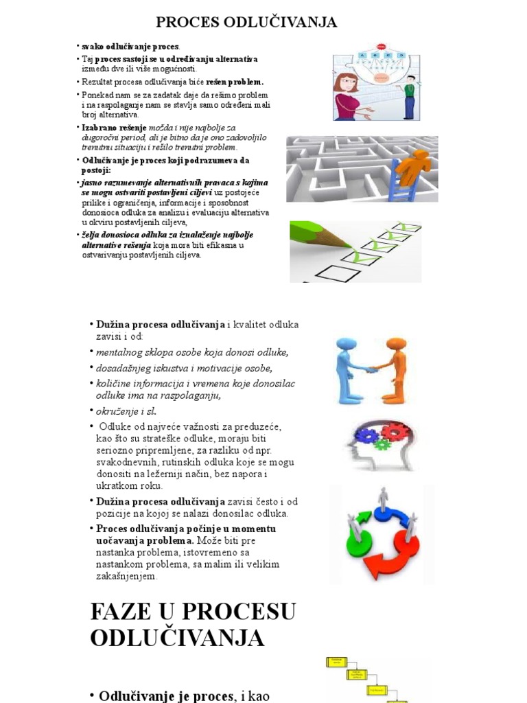 Poslovno Odlucivanje II Deo Predavanja Za 160320 | PDF