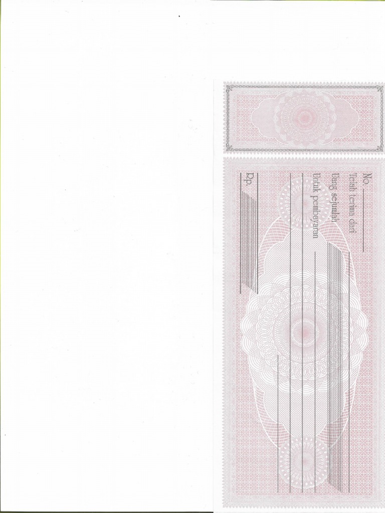 Template PDF - Kwitansi Kosong | PDF