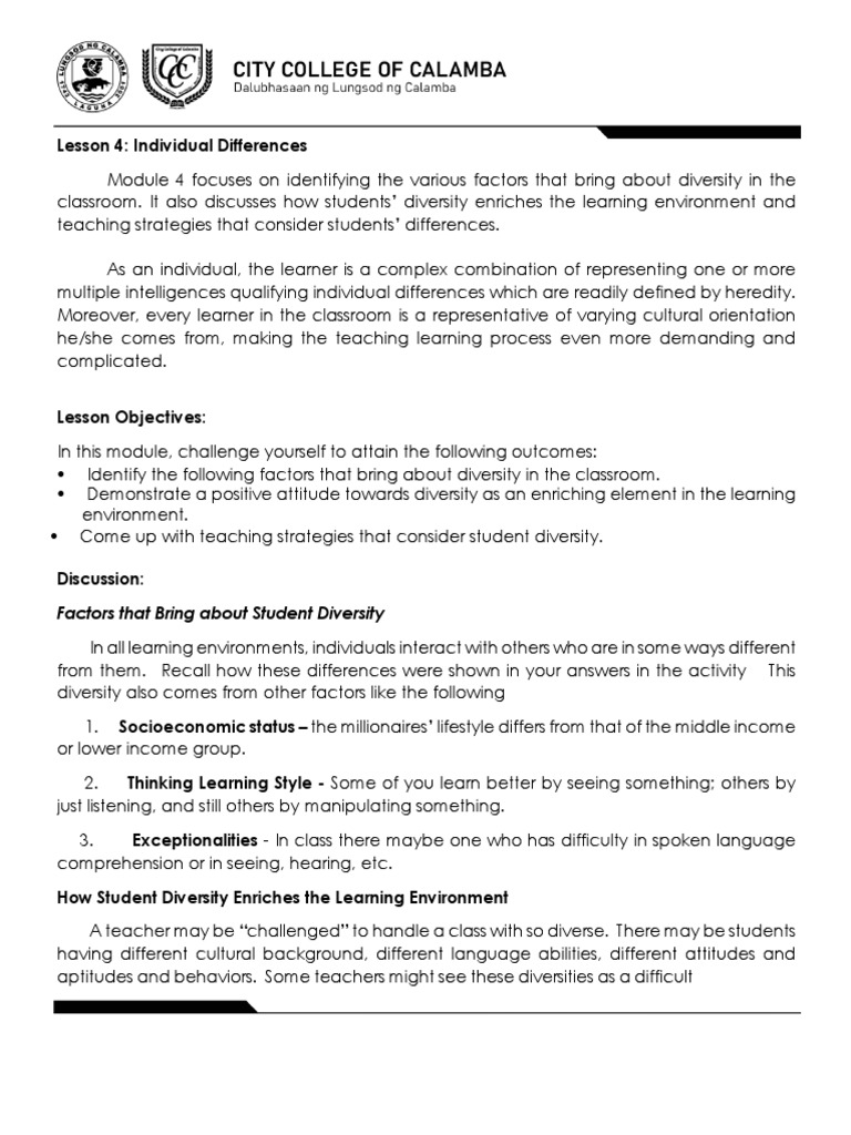 Embracing Classroom Diversity Strategies | PDF | Learning | Teachers