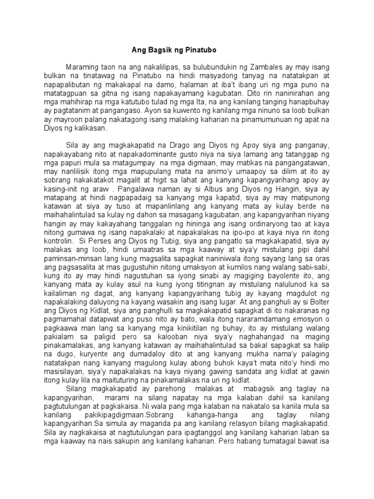 Ang Bagsik NG Pinatubo | PDF