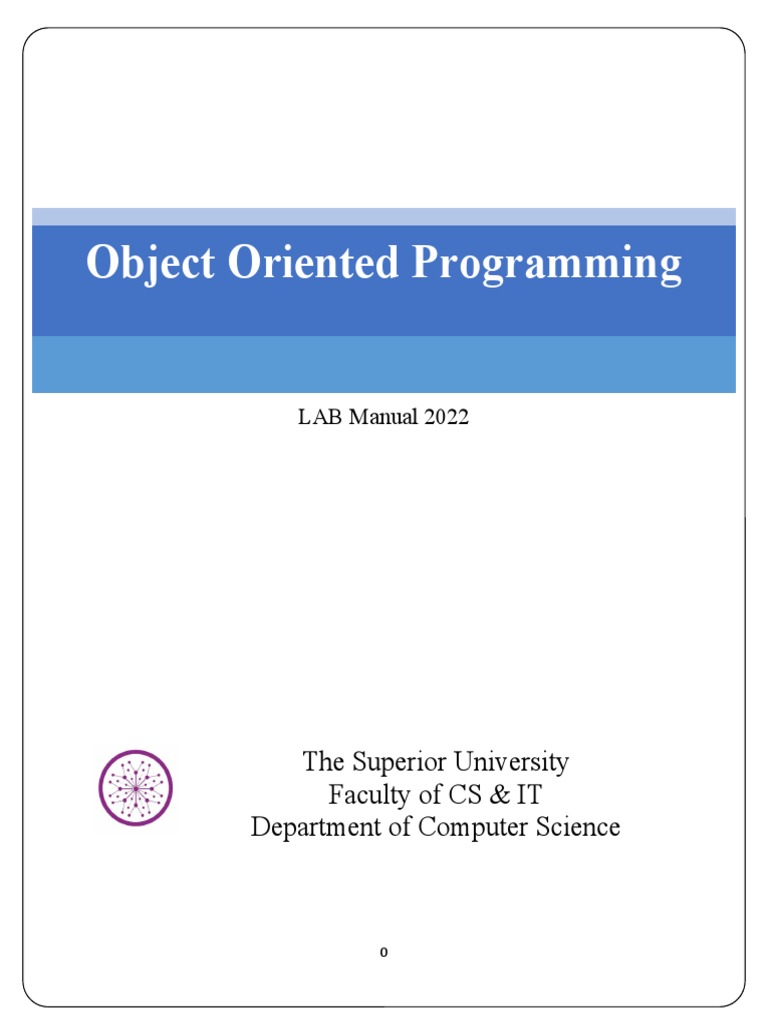 Oop Lab Labmodule Pdf Class Computer Programming Inheritance 9505
