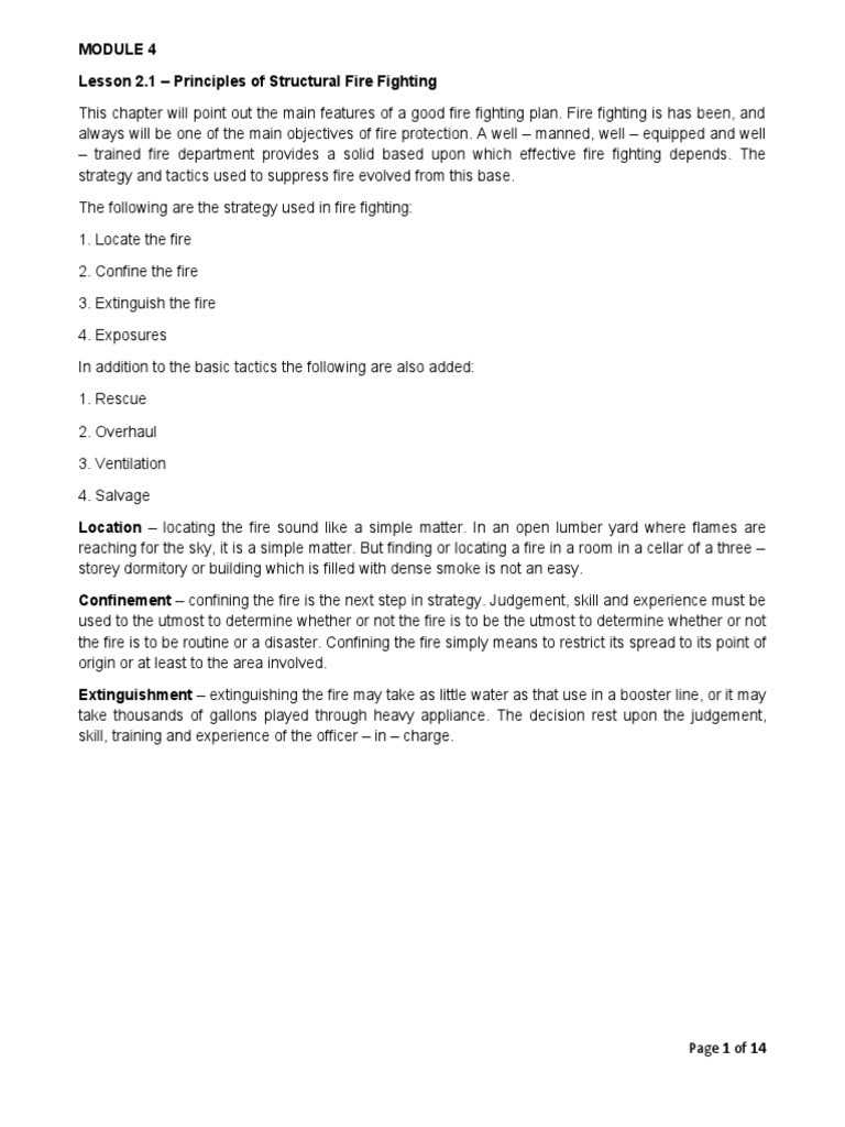 Cdi6 Module 4 | PDF | Firefighter | Firefighting