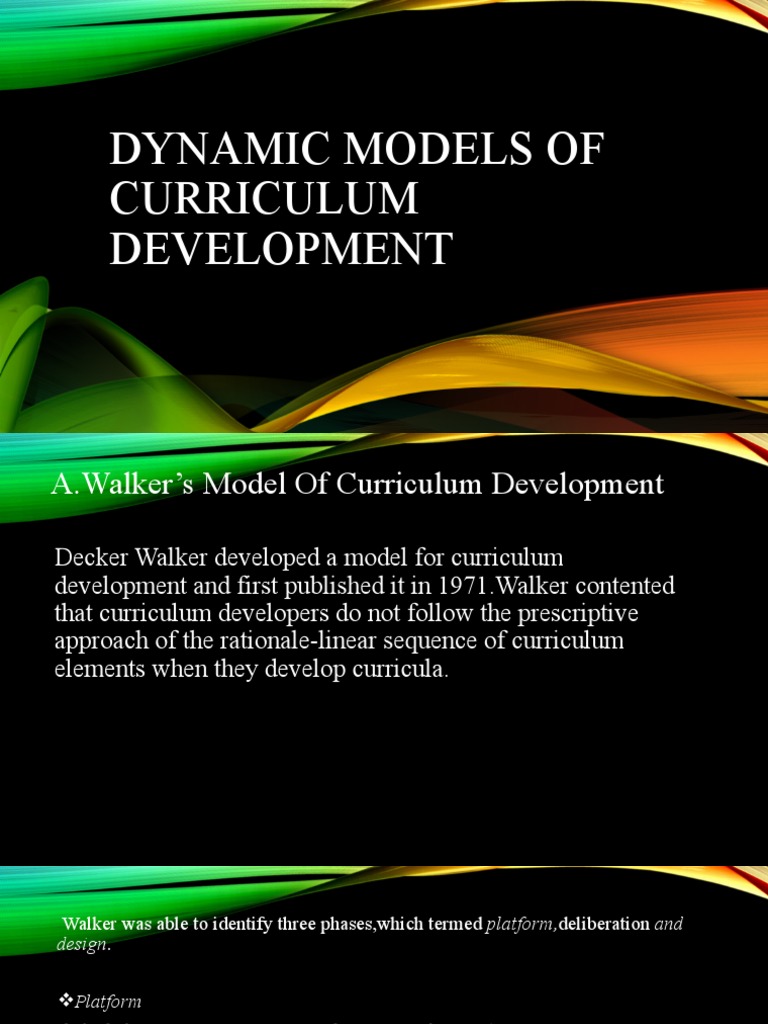 Dynamic Models of Curriculum Development | PDF