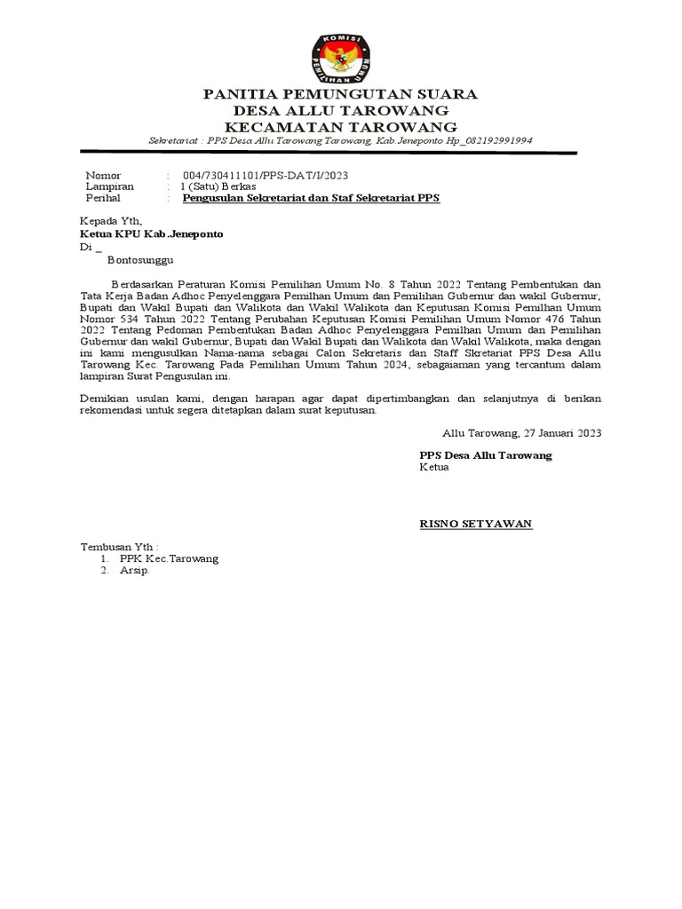 PERSURATAN PPS | PDF